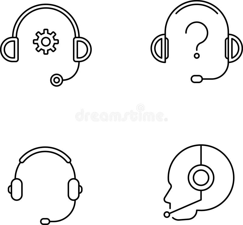 Support Line Icon. Trendy Stroke Signs for Website, Apps and UI Stock ...