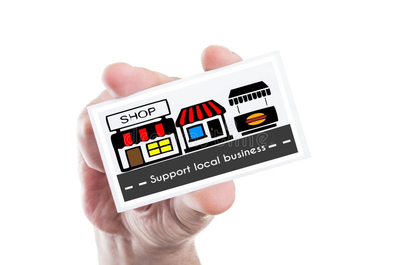 Support Local Business Concept Stock Photo - Image of concept, market ...