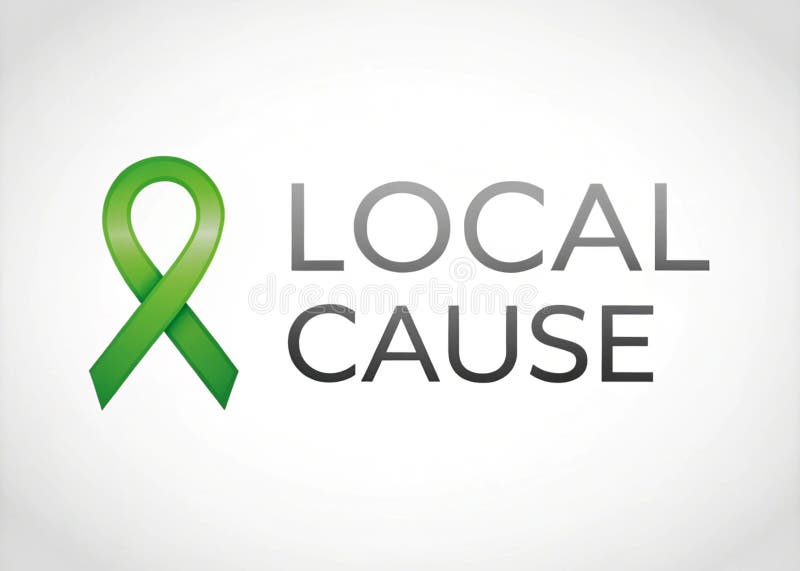 Support Local Causes Graphic with Bold Lettering, Highlighting ...