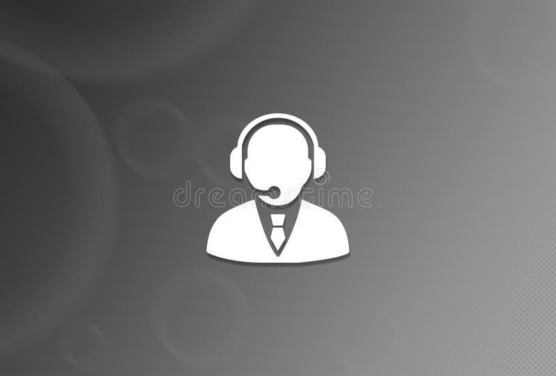 Support manager icon stock illustration. Illustration of magnificence ...