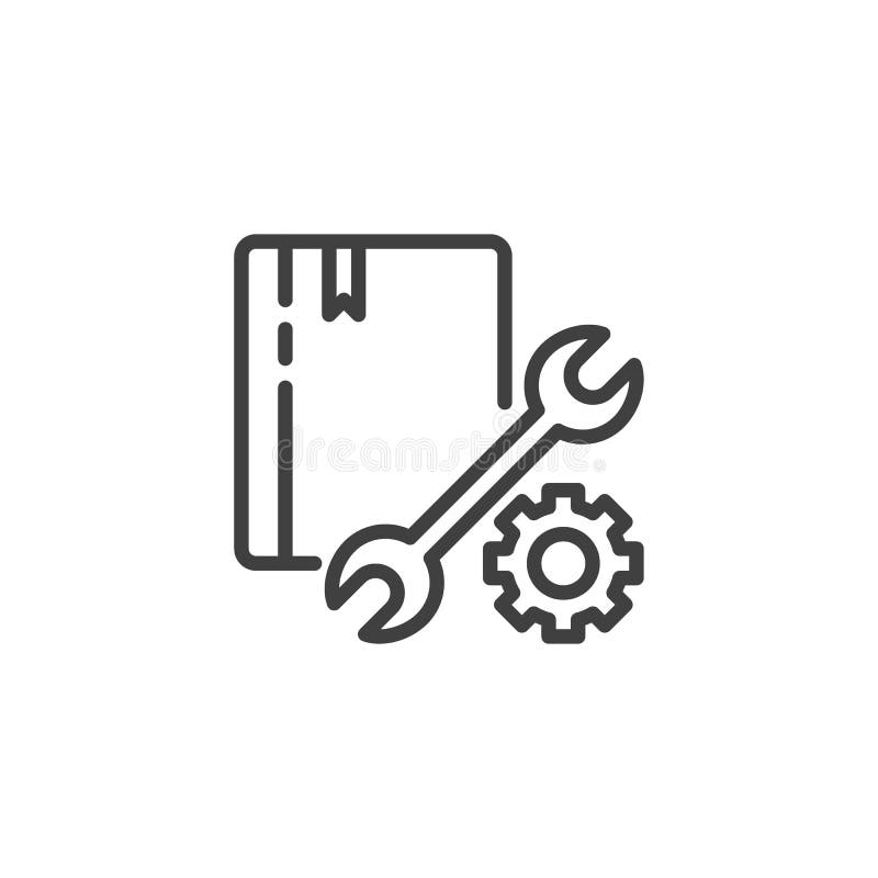Technical Support Instruction Manual Icon Concept Stock Illustrations ...