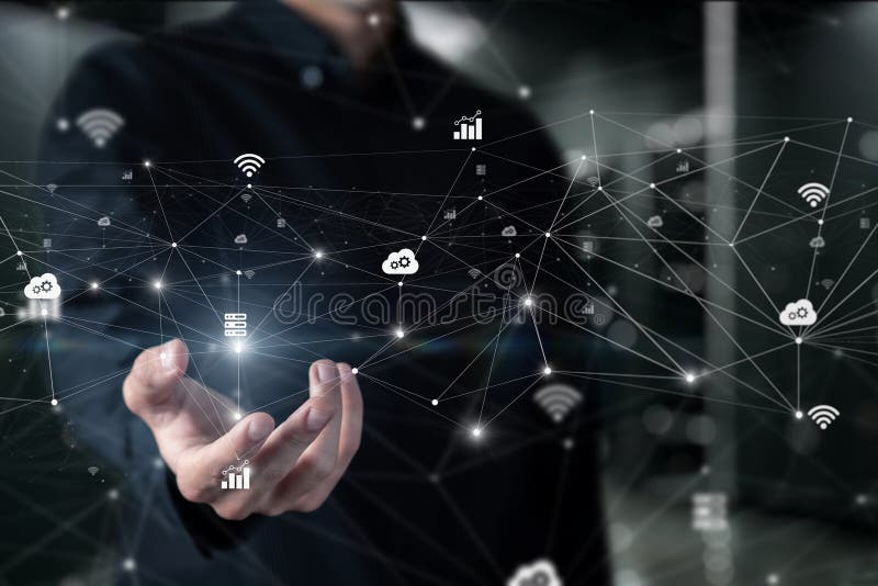 Concept of Support and Management of the Global Network Stock Image ...