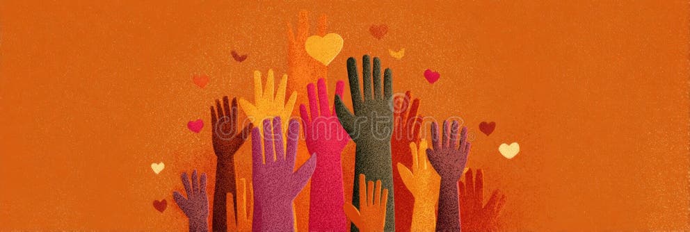 Support Network Visualized through Colorful Hands and Hearts ...