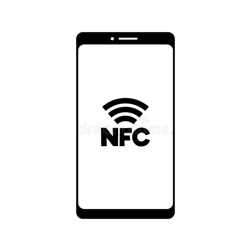 Support NFC Technology for Mobile Phone Icon Vector Illustration ...