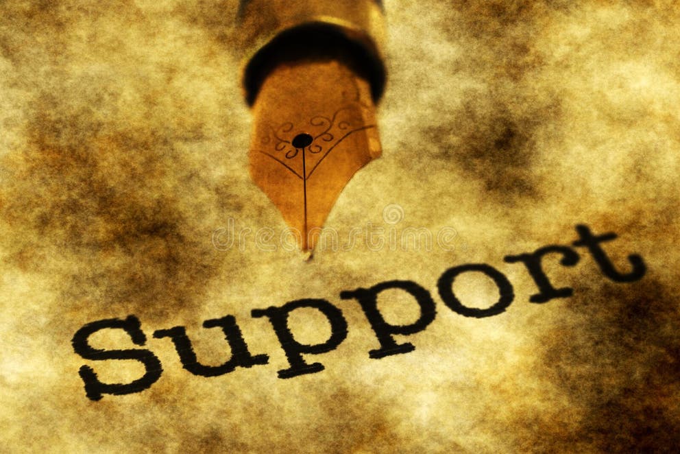 Support and pen concept stock photo. Image of paper - 170340548