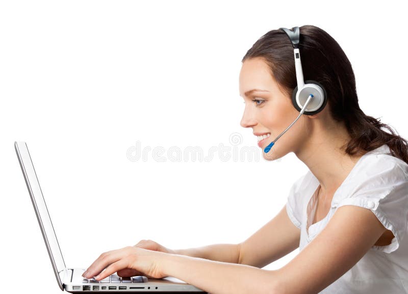 Support phone operator stock image. Image of eyes, consulting - 15494295