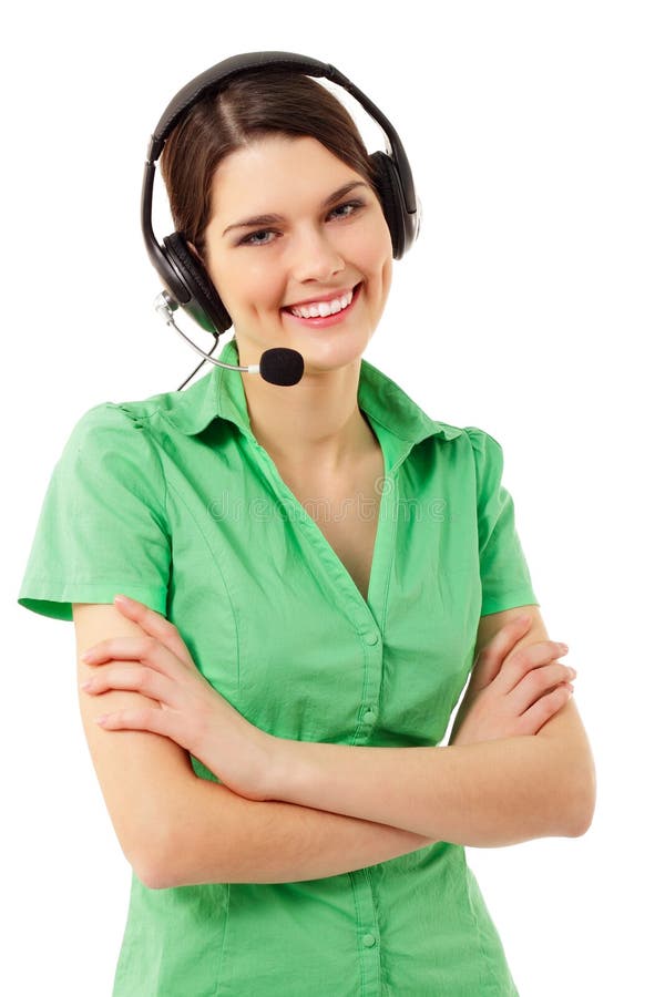 Support phone operator stock photo. Image of businesswoman - 20147824