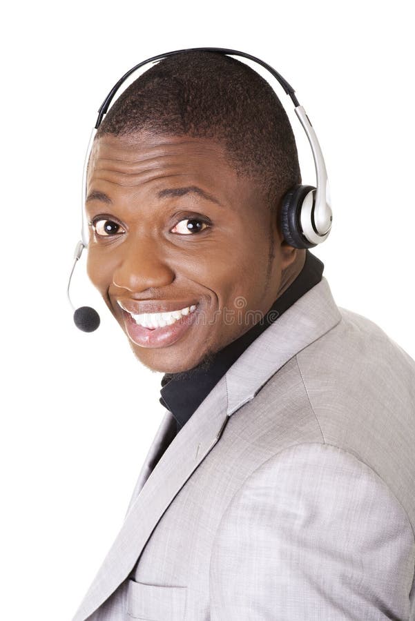 Support Phone Operator in Headset Stock Image - Image of conversation ...