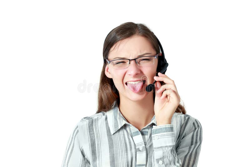 Support phone operator stock image. Image of anxiety - 74136459