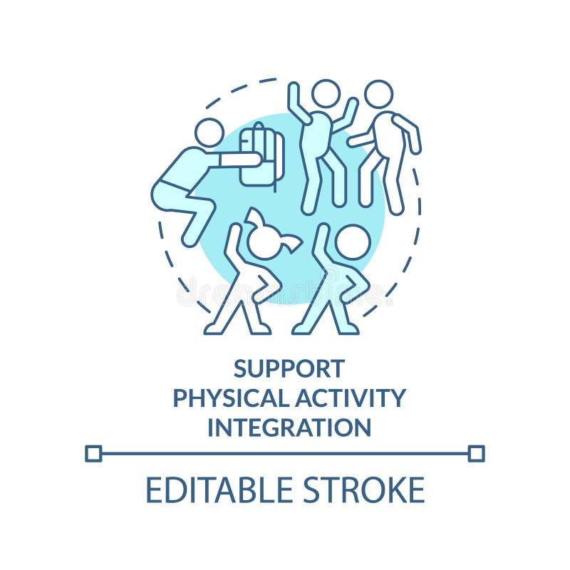 Editable Stroke Physical Activity Icon Stock Illustrations – 360 ...