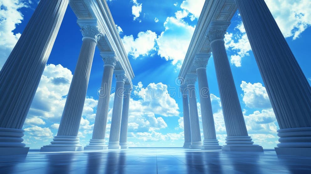 The Support Pillars, a Scene Showcasing Tall Pillars that Represent the ...