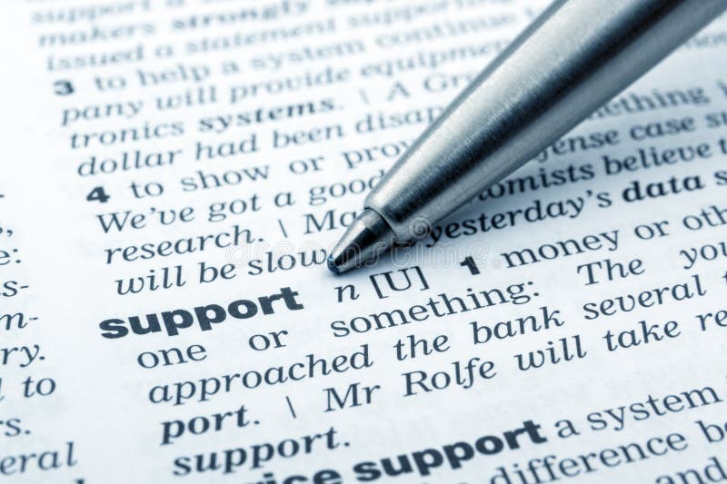 Support stock photo. Image of dictionary, page, business - 48715596