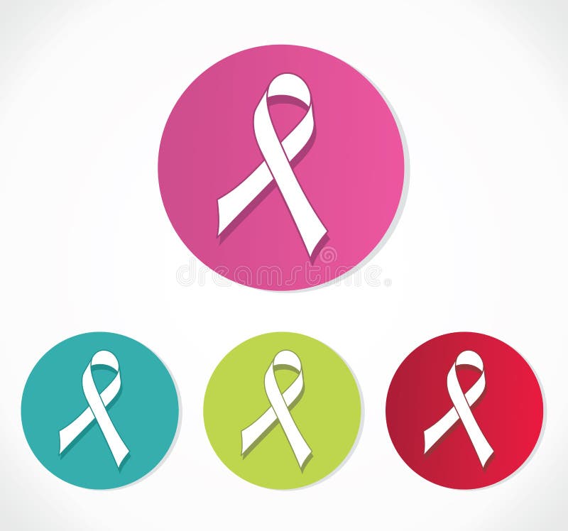 Support ribbon stock vector. Illustration of white, cancer - 52519287