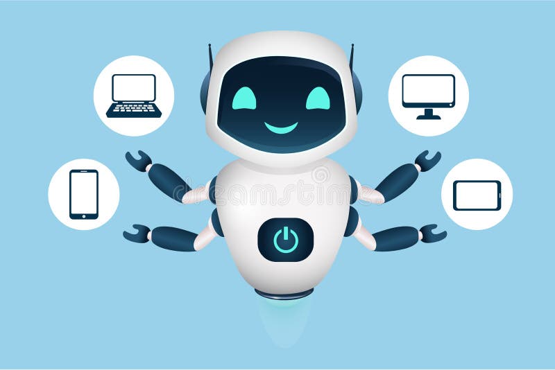 Support Robot Electronics Repair Diagnosis Internet Connection Checkup ...