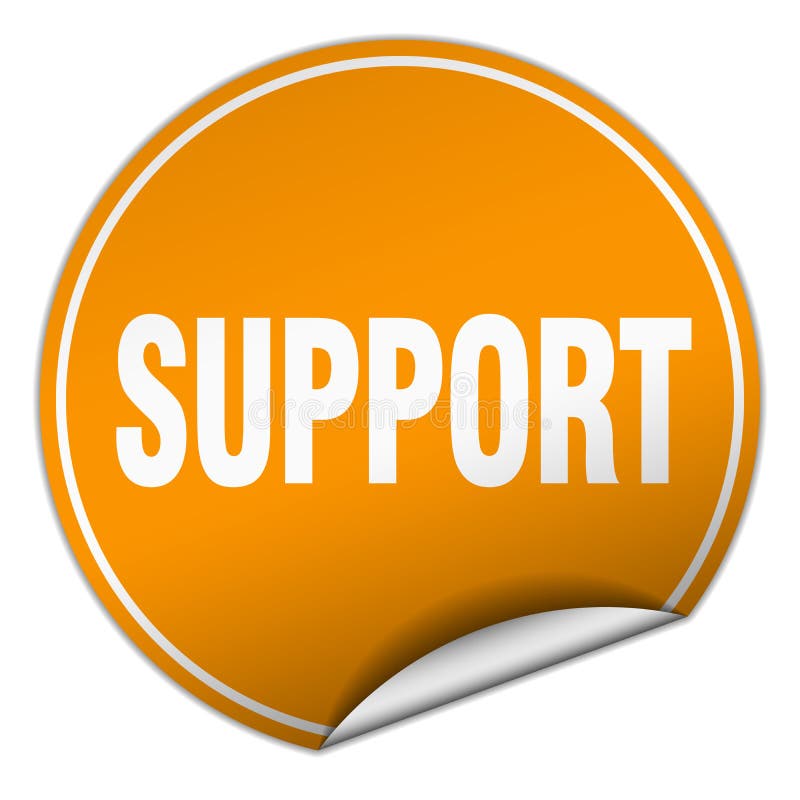 Support Sticker. Support Sign Set Stock Vector - Illustration of vector ...