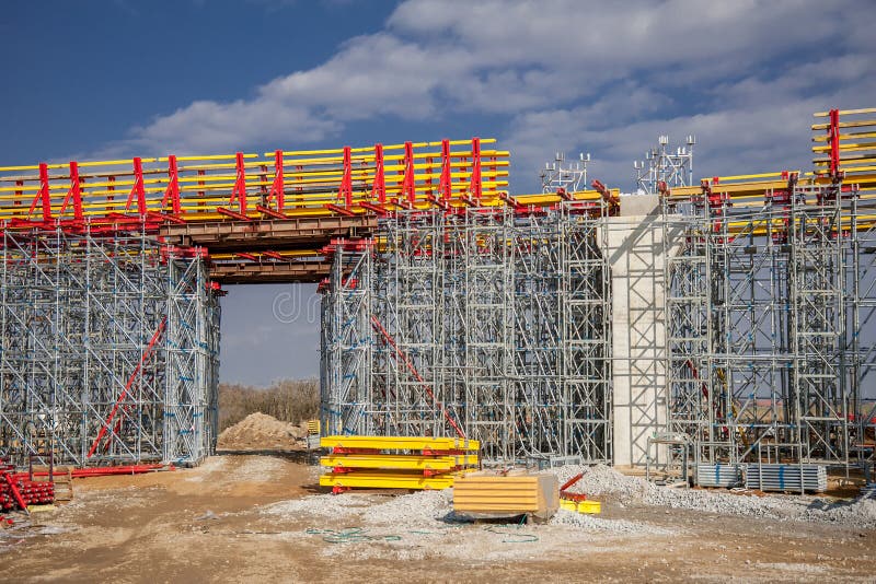 Support scaffolding system stock photo. Image of industry - 252868128
