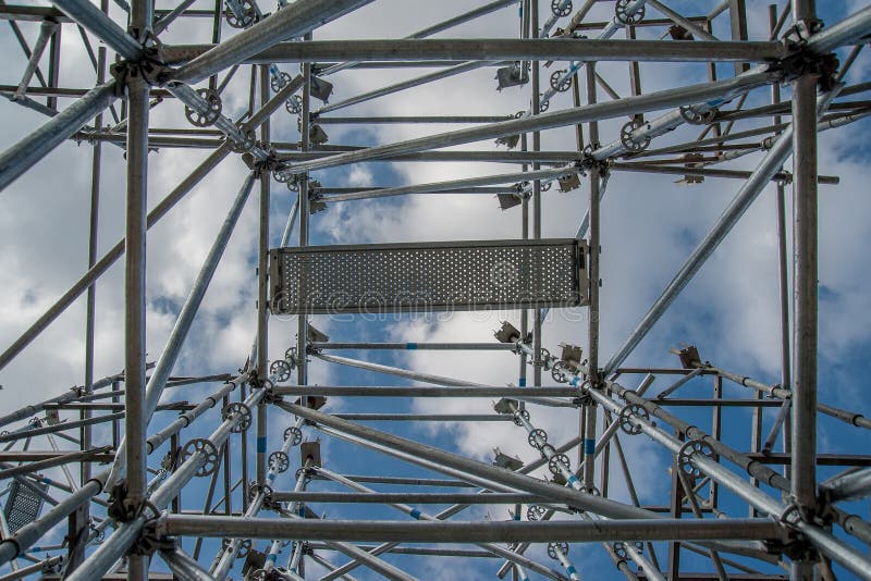 Support scaffolding system stock photo. Image of wooden - 259073606