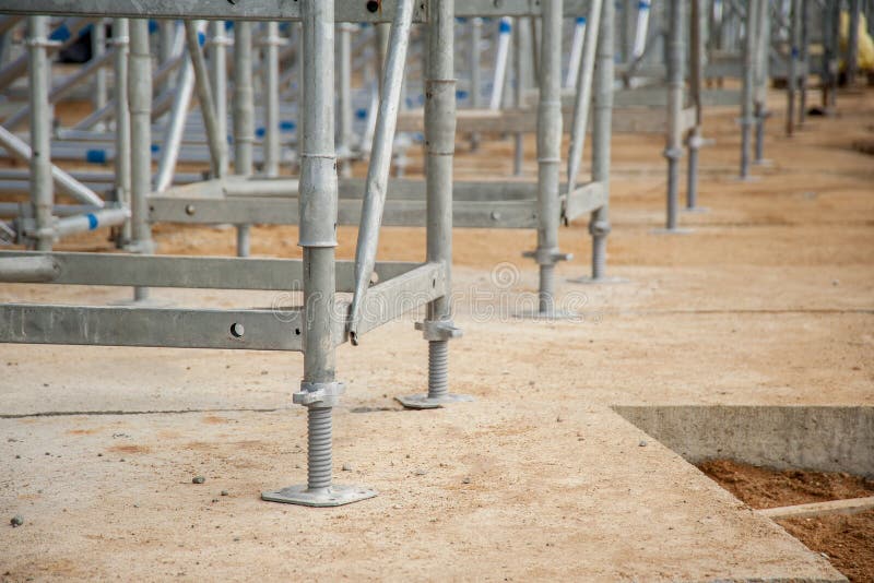 Support scaffolding system stock image. Image of shaft - 259073615