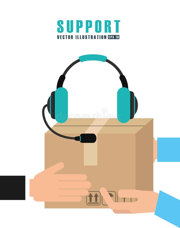 Support service design stock vector. Illustration of support - 63308763