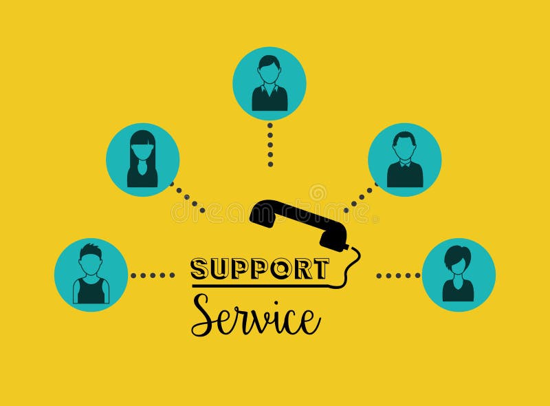 Vector Workplace Concept Flat Illustration. Man Working on Desktop ...