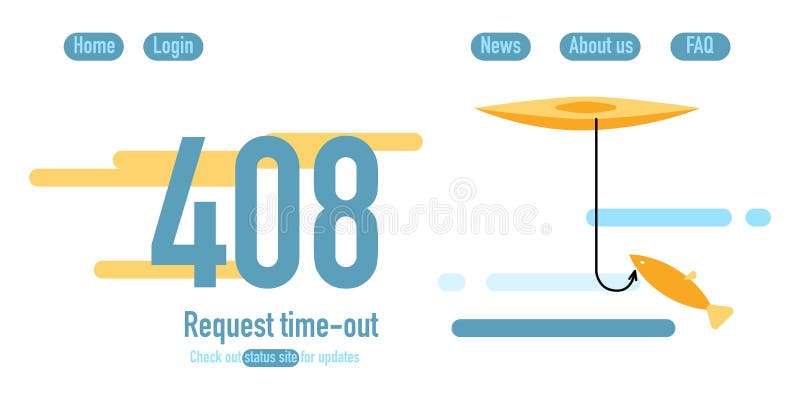 408 Error. Request Time-out. Update Page. Banner or Website with System ...