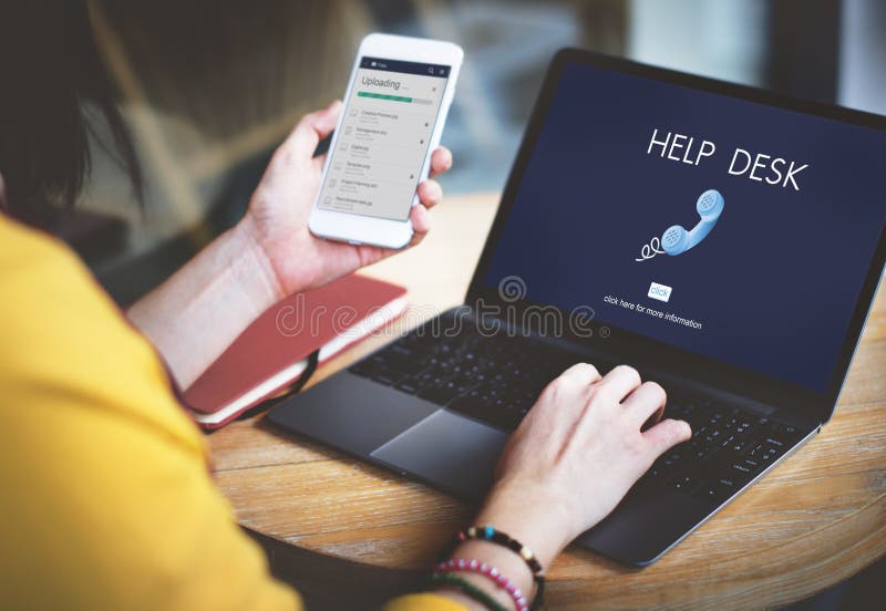 Support Service Information Help Desk Concept Stock Photo - Image of ...
