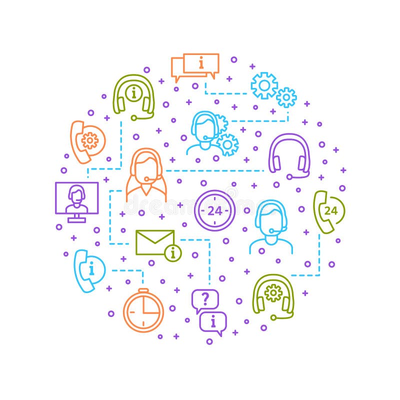 Support Thin Line Stock Illustrations – 57,717 Support Thin Line Stock ...