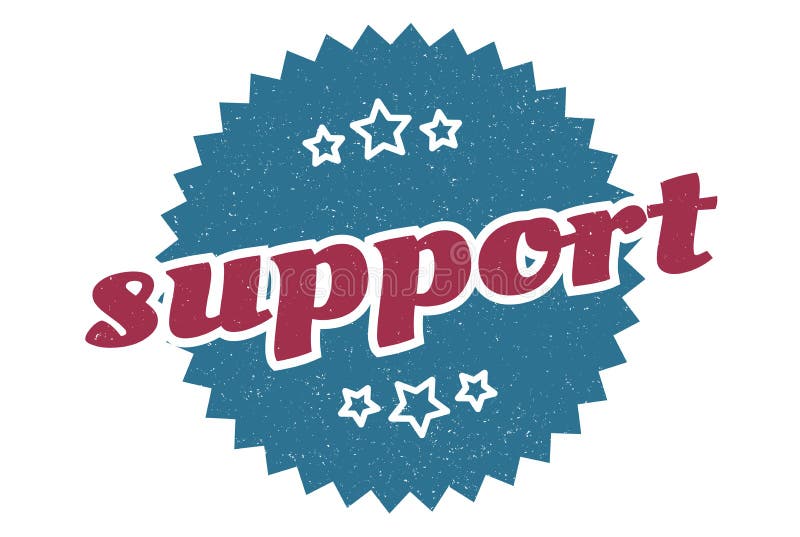 Support Sign. Support Vintage Retro Label Stock Vector - Illustration ...
