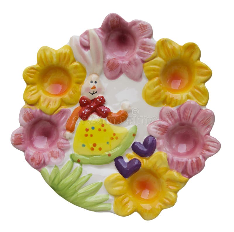 Support for Six Easter Eggs. Top View Stock Image - Image of utensils ...