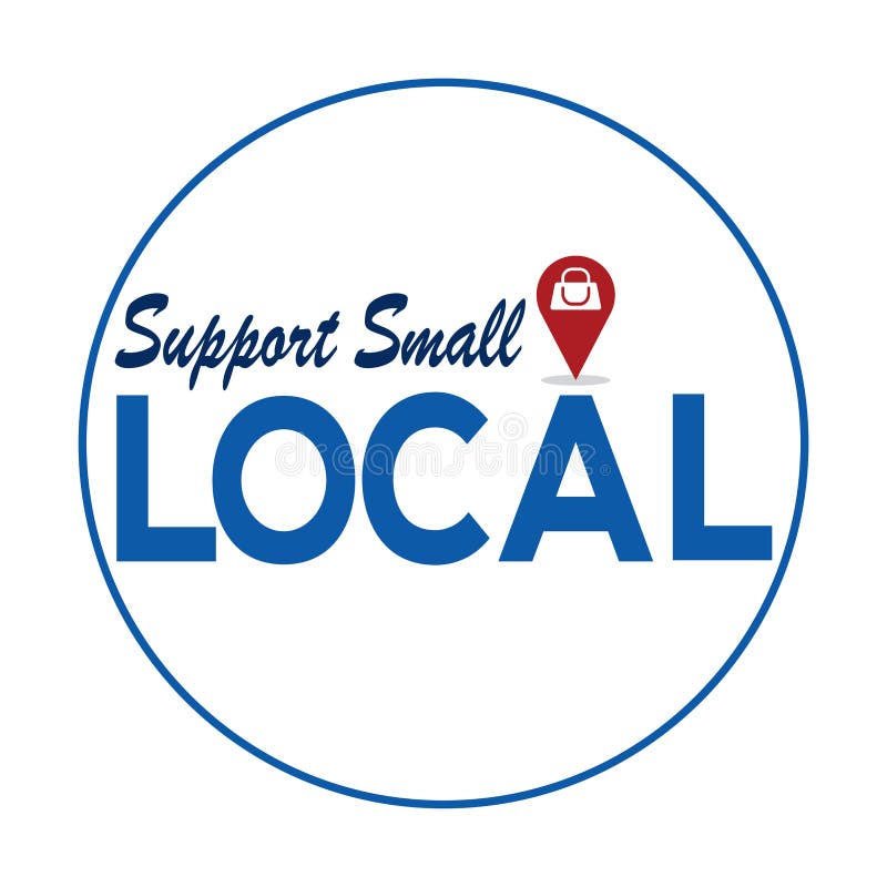 Support small poster stock vector. Illustration of shop - 188229151