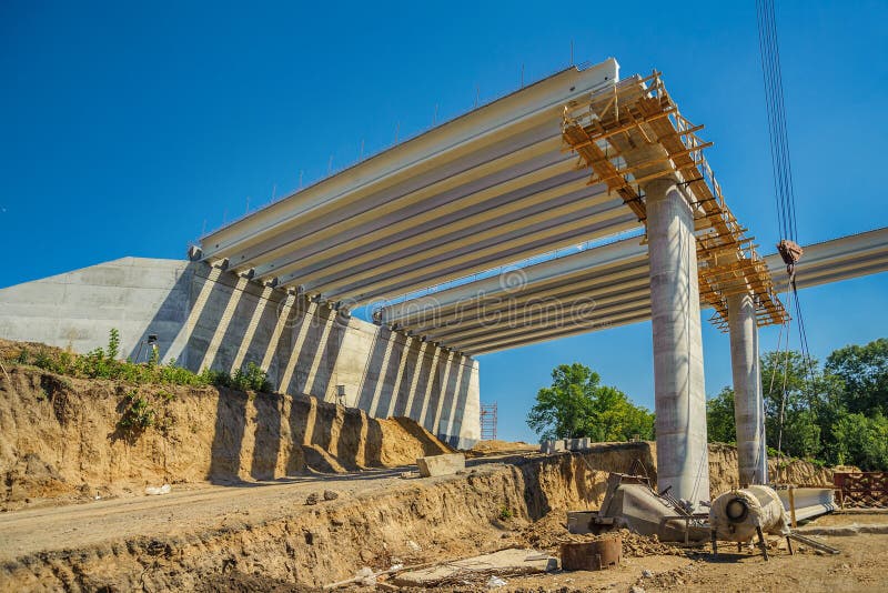 Powerful pylons support stock image. Image of metal - 252217783