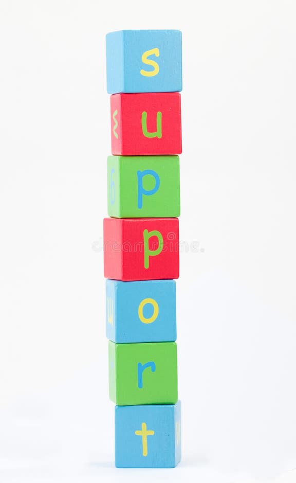 Support Spelt Out in Letters Stock Photo - Image of shape, ideas: 10526920