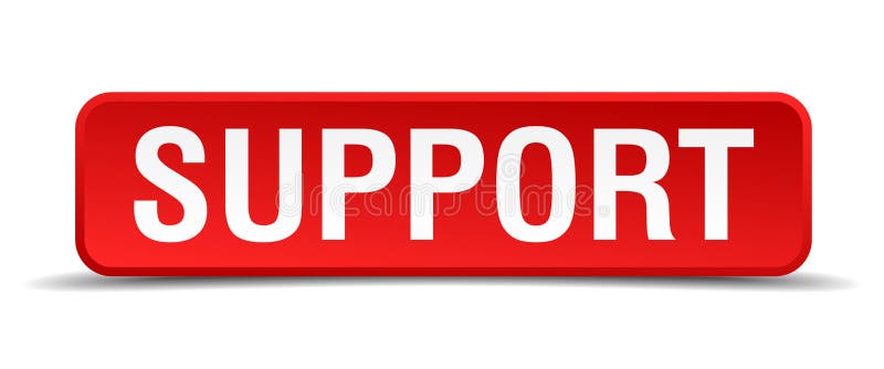 Support button stock vector. Illustration of flat, white - 121050143