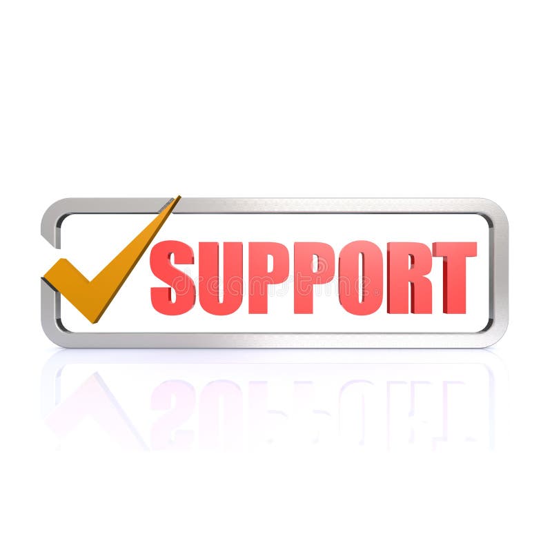 Support with square frame stock illustration. Illustration of decision ...