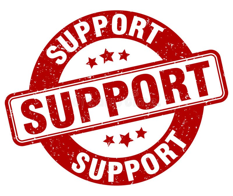 Support Stamp. Support Label. Round Grunge Sign Stock Vector ...