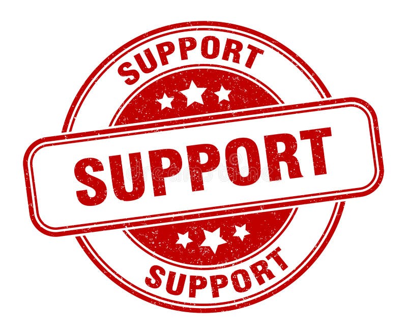 Support Stamp. Support Round Grunge Sign Stock Vector - Illustration of ...