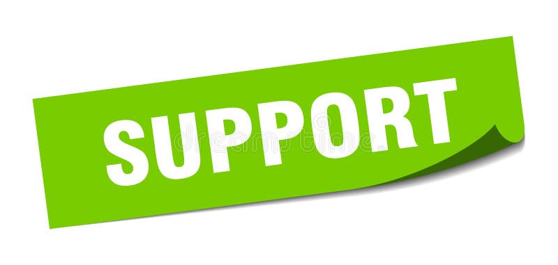 Support Sticker. Support Sign Set Stock Vector - Illustration of vector ...