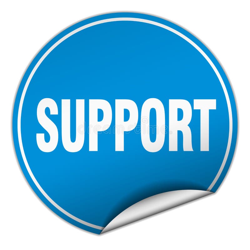 Support Sticker. Support Sign Set Stock Vector - Illustration of vector ...