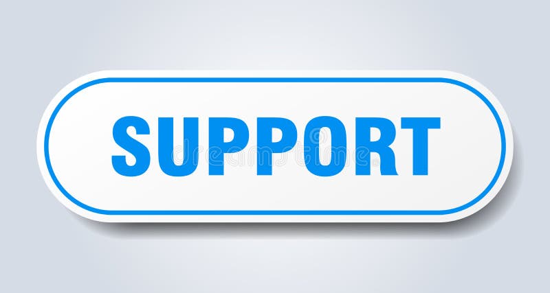 Support Sticker. Support Sign Set Stock Vector - Illustration of vector ...