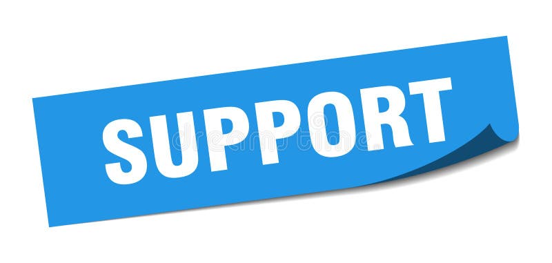 Support Sticker. Support Sign Set Stock Vector - Illustration of vector ...