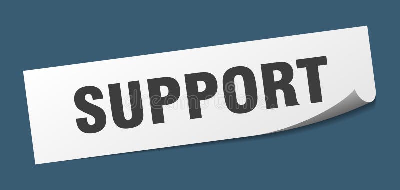 Support Sticker. Support Sign Set Stock Vector - Illustration of vector ...