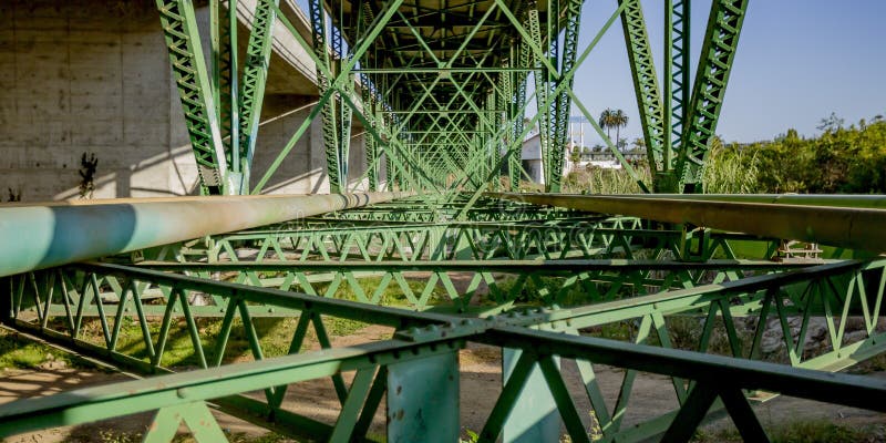 Support Structure of a Bridge in Oceanside CA Stock Photo - Image of ...