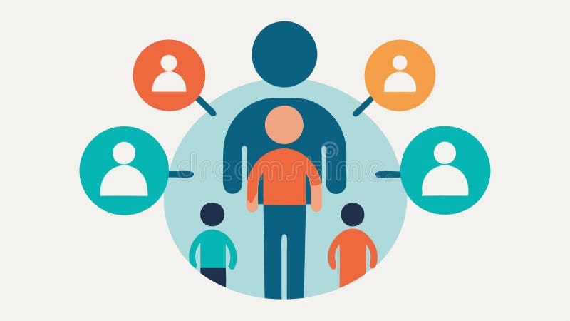 Support System Several Diverse Figures Surrounding a Central Character ...