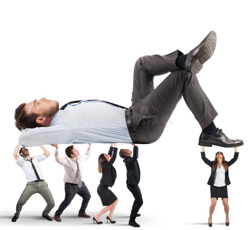 Support of team effort stock image. Image of businessperson - 63239253