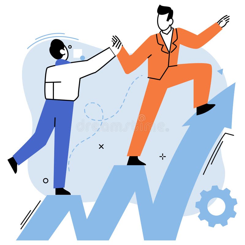 Overcoming Team Stock Illustrations – 514 Overcoming Team Stock ...