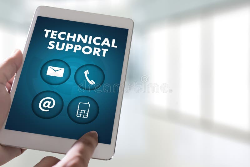 SUPPORT Technology and Internet and Networking Businessman Team Stock ...