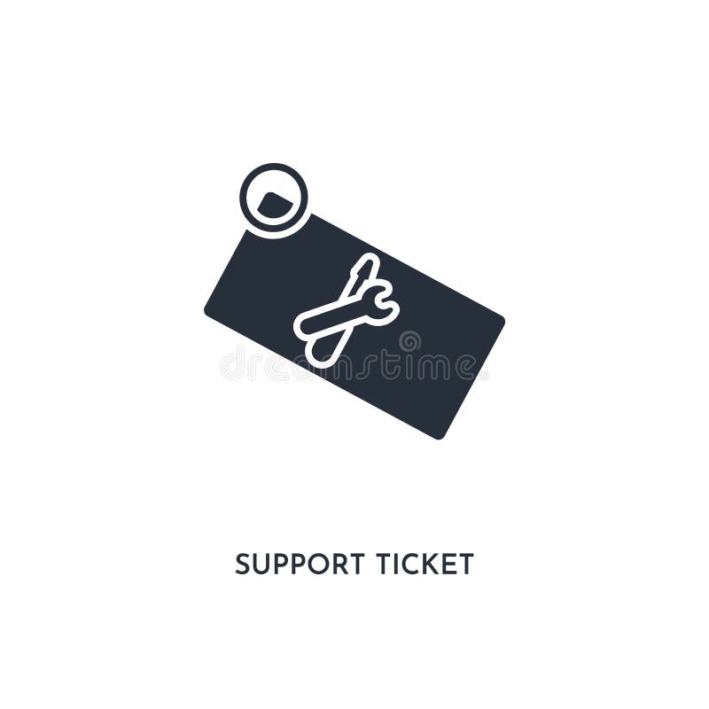 Support Ticket Icon. Premium Style Design from Web Hosting Icon ...