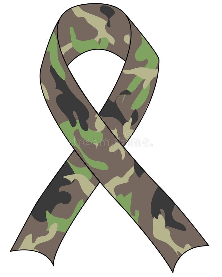 Support the Troops Ribbon stock vector. Illustration of army - 1834029