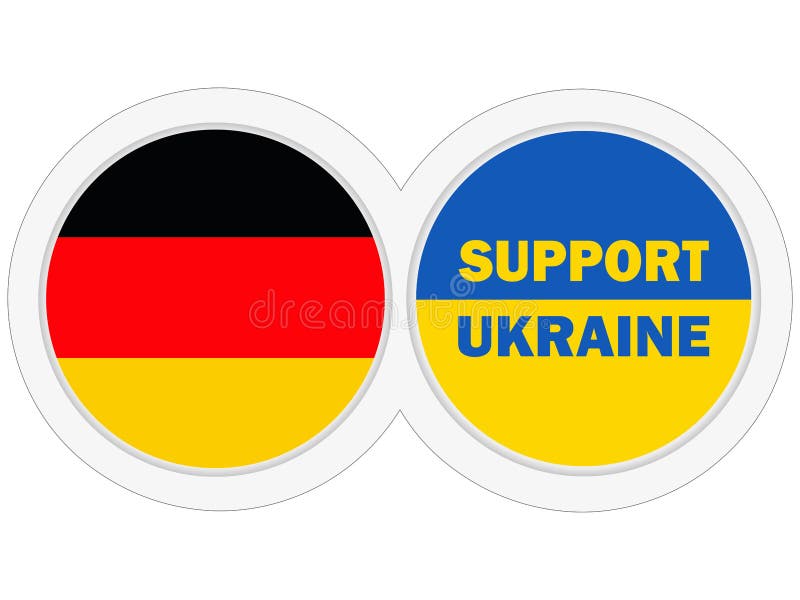 Support Ukraine Germany Flag Solidarity Background. Vector Stock Vector ...
