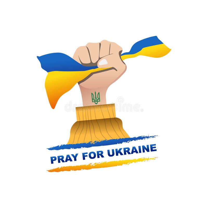 Support for Ukraine Vector Art Illustration Design Stock Vector ...